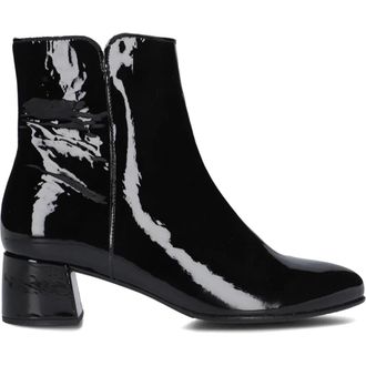 Gabor Schwarze Leder-Stiefeletten - - Shoes - Damen - Schwarzk - 43 EU