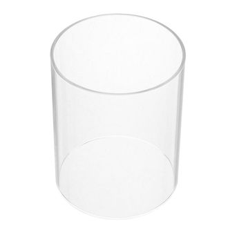 NUOBESTY Glaszylinder Kerzenh&uuml;lle Transparent Winddicht Offenes Ende Kerzenschutz Zylinderglas f&uuml;r Stabkerzen Hohe Lichtdurchl&auml;ssigkeit Wiederverwendbar f&uuml;r Wo