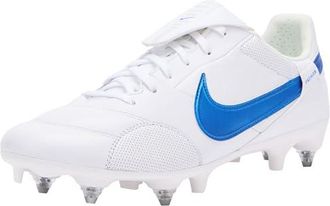 Nike Nike Soccer Shoe The Premier III SG-Pro AC, White/Signal Blue, HM0273-100, 40 EU (M 7 US)