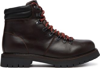Tommy Hilfiger Schn&uuml;rschuhe Tommy Hilfiger Elevated Outdoor Lth Wpm Boot FM0FM05995 Braun