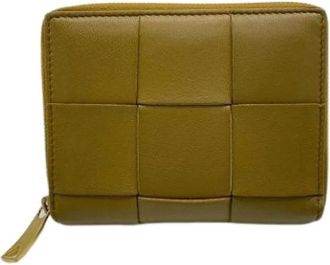 Bottega Veneta Portefeuille bi-pli vintage Pre-owned - Femme - Pre-owned - Brun - Taille: ONE Size