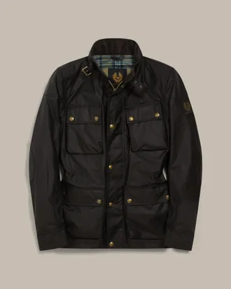 Belstaff Veste Ic&ocirc;ne Fieldmaster Pour Homme Coton Cir&eacute; Noir 44
