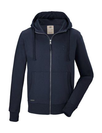 G.I.G.A. DX by killtec Sweatjacke GS 8 MN SWT JCKT GOTS GOTS-zertifizierte Bio-Baumwolle, Carbon-Finish, l&auml;ssiger Look