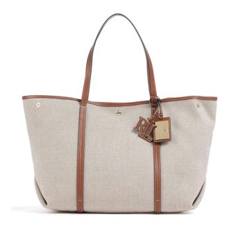 Ralph Lauren Cabas Emerie en toile - Femme - Sacs - Beige - Taille: ONE Size