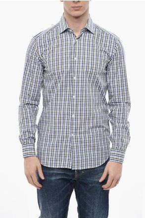 Corneliani Slim-Fit Checked Shirt size 39
