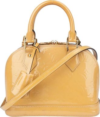 Louis Vuitton Crossbody Bags - Louis Vuitton Yellow Vernis Monogram Alma BB Handb - Gr. unisize - in Gelb - f&uuml;r Damen