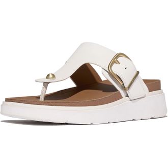 FitFlop Fitflop Gen-FF Zehentrenner Leder Damen Urban Wei&szlig; Sandalen