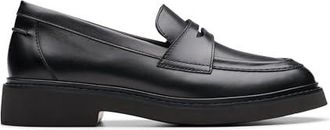 Clarks Splend Edge Chaussures en cuir Noir, Noir, 37 EU