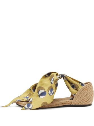 Gucci sandales imprimées - Jaune