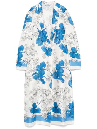 P.A.R.O.S.H. manteau à fleurs - Blanc