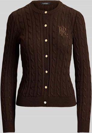 Lauren Ralph Lauren Slim Fit Strickjacke aus Baumwoll-Viskose-Mix