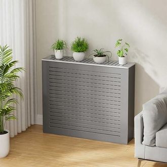 Generic Housse de chauffage d&eacute;corative en bois et organisateur darmoire, &eacute;tag&egrave;re de radiateur &eacute;l&eacute;gante pour le salon et la chambre &agrave; coucher, solution de chau