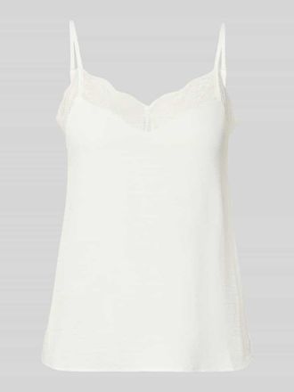 Pieces Loose Fit Blusentop mit Spitzenbesatz Model TIFFANY