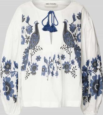Lollys Laundry Regular Fit Bluse mit Puffärmeln Modell Askar