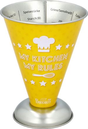 RBV BIRKMANN Birkmann, Colour Kitchen Messbecher, Gelb, My kitchen my rules, 250 ml, mit Skala, 422858
