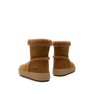 Moon Boot Shearling-trimmed Suede Boots