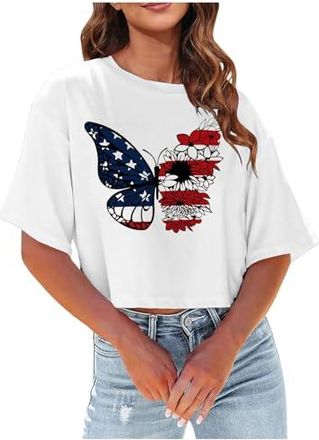 Generic Hauts courts d&eacute;contract&eacute;s pour femmes 2025 graphique, entra&icirc;nement, coupe ample, manches courtes, tendance, demi-chemises d&eacute;t&eacute; tendance, t-shirts de s