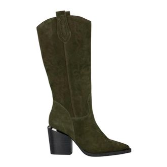 Alma En Pena Bestickter Absatzstiefel - - Shoes - Damen - Gr&uuml;n - 36 EU