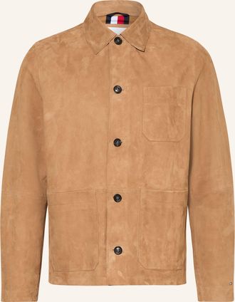 Tommy Hilfiger Leder-Overjacket braun