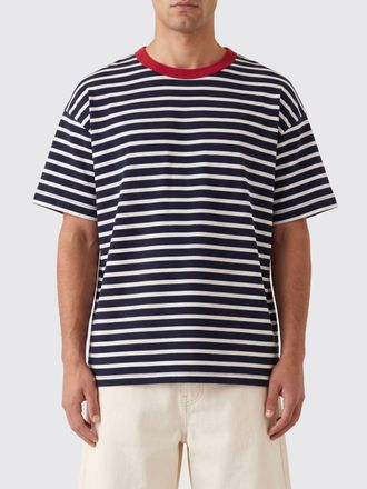 Howlin T-shirt &agrave; col rond et rayures int&eacute;grales en pur coton
