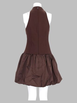 Rotate Peplum Mini Dress - Brown