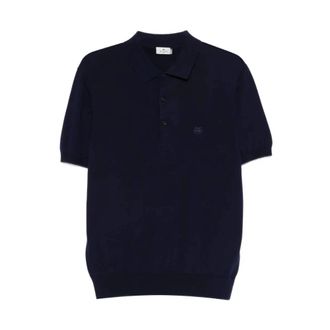 Etro Sb0065 Strick-Polohemd - - Tops - Herren - Blau - M