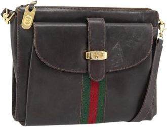 Gucci Sac bandouli&egrave;re Pre-owned - Femme - Pre-owned - Brun - Taille: ONE Size