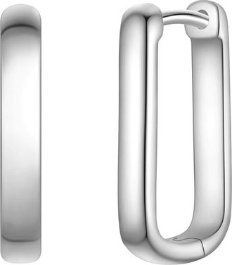 Glanzst&uuml;cke M&uuml;nchen Ohrringe - Sterling Silber Creolen - Gr. unisize - in Silber - f&uuml;r Damen