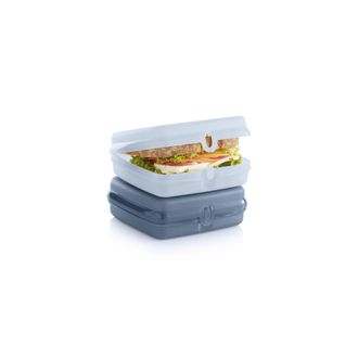 Tupperware Sandwich Keeper 2-Behälter-Set, spülmaschinenfest und BPA-frei (2 aufklappbare Behälter)