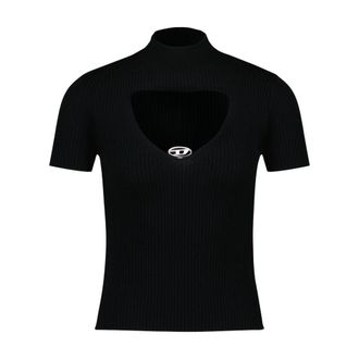 Diesel Womens M-Olive T-Shirt Black Wool