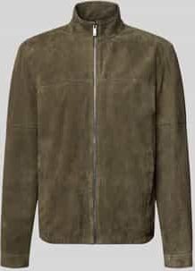 Strellson Regular Fit Lederjacke aus echtem Ziegenvelours Modell JIMMY-S