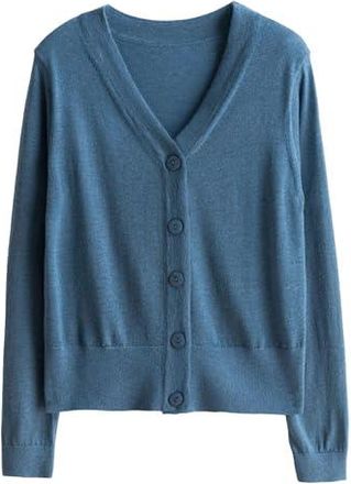Generic Femmes 100% Laine Imitation Tricot Col V Cardigan Version Cor&eacute;enne Mode Bordure Or Top Printemps, Wu Mai Lan, XS