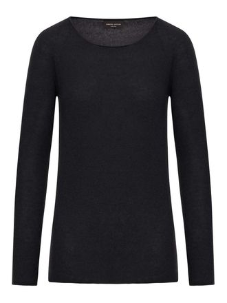Roberto Collina Pull Col Rond - Noir