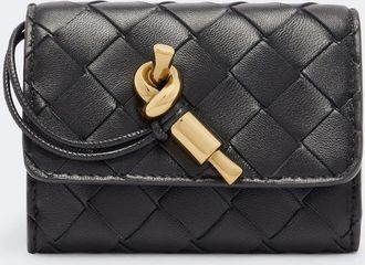 Bottega Veneta Kartenetui Intrecciato aus Leder