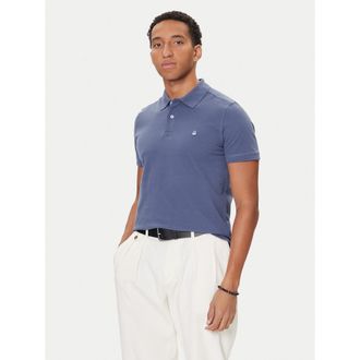 Benetton United Colors Of Benetton Poloshirt 3089J3179 Dunkelblau Regular Fit