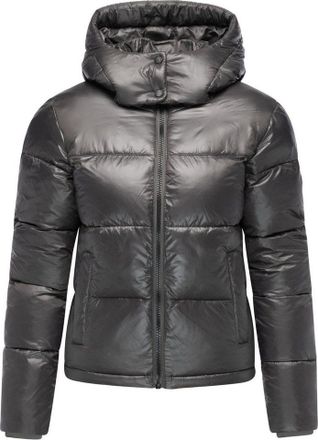 Ragwear Steppjacke Roobie II Matt gl&auml;nzende Damen Winterjacke mit Kapuze