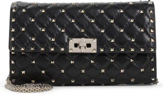 Valentino Garavani Femme, Sacs, Noir, Taille: ONE Size Sac bandouli&egrave;re en cuir