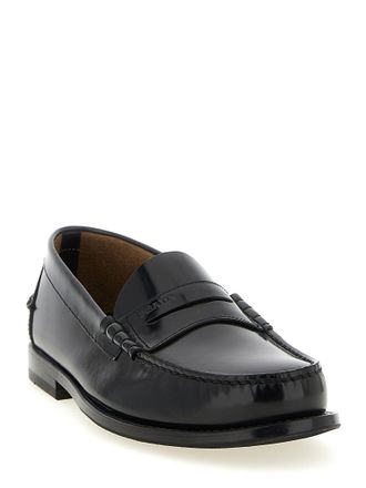Prada Brushed Leather Loafer - Black