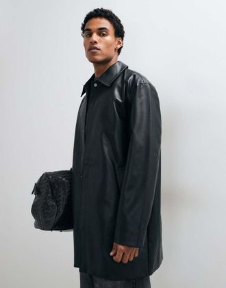 Asos trench-coat noir