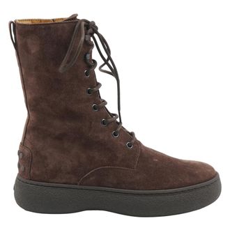 Hogan Femme, Chaussures, Brun, Taille: 38 1/2 EU Bottines &agrave; lacets