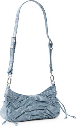 Desigual Damen Gathered Denim A Tasche, blau
