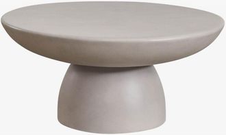 Sklum Table basse de jardin ronde &Oslash;70 cm en ciment Zenadia SKLUM