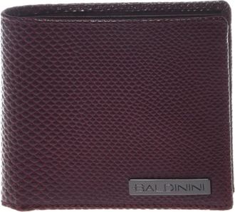 Baldinini Homme, Accessoires, Brun, Taille: ONE Size Bordeaux Lizard Print Wallet