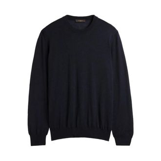 Zanone Rundhals-Strickpullover - - Knitwear - Herren - Blau - M
