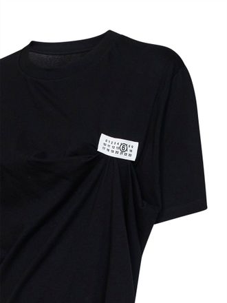 Maison Margiela Asymmetric Cotton T-Shirt - Black