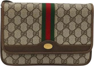 Gucci Sac bandouli&egrave;re vintage doccasion - Femme - Pre-owned - Brun - Taille: ONE Size
