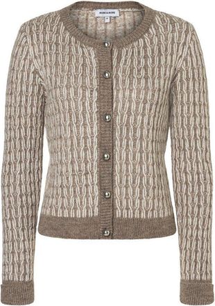 More & More Strickjacke softe, gemusterte Strickjacke