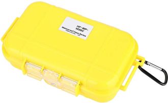 Dioche Wasserdichte Box Outdoor, Sto&szlig;fester, wasserdichter Aufbewahrungskoffer f&uuml;r Outdoor-&Uuml;berlebenssituationen, luftdichter Tragebeh&auml;lter (Gelb)