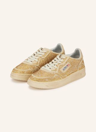 Autry Autry Sneaker Medalist Low Mit Schmucksteinen gold