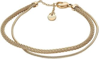 Skagen Armband Für Frauen Merete, Länge: 165+25mm, Breite: 5.4mm Gold-Edelstahl-Armband, SKJ1596710